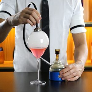 jzlf handheld smoker gun cocktail smoking gun with bubble nozzle and hose, smoke generator, drink infuser kit, gift for man random color