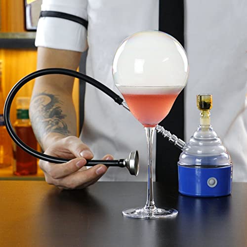 JZLF Handheld Smoker Gun Cocktail Smoking Gun with Bubble Nozzle and Hose, Smoke Generator, Drink Infuser Kit, Gift for Man Random Color