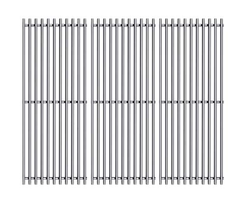 Htanch SE1343(3-Pack) 16 3/8" Stainless Steel Cooking Grid Grates Replacement for Backyard BY14-101-001-099, GBC1449W-C, GBC1449WBS-C, GBC1449WRS-C Uniflame GBC1030W GBC1030WRS GBC1030WRS-C, GBC1134