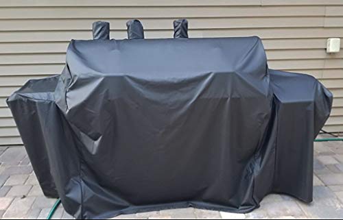 ProHome Direct Heavy Duty Waterproof Grill Cover for Char-Griller Duo 5050/5650 Double Play with Side Fire Box