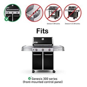 QuliMetal 19.5" 304 Stainless Steel Cooking Grates and 17.5 Inches Flavor Bars for Weber Genesis 300 310 E310 E320 E330 S310 S320 S330 Grills with Front Controls