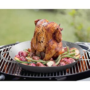 Beer Can Chicken Holder, Stainless Steel Beer Chicken Roaster Pan with Handle and Removable Canister for Grill Smoker Oven, 12 inch Vertical Poultry Roaster Rack BBQ Accessories Dishwasher Safe