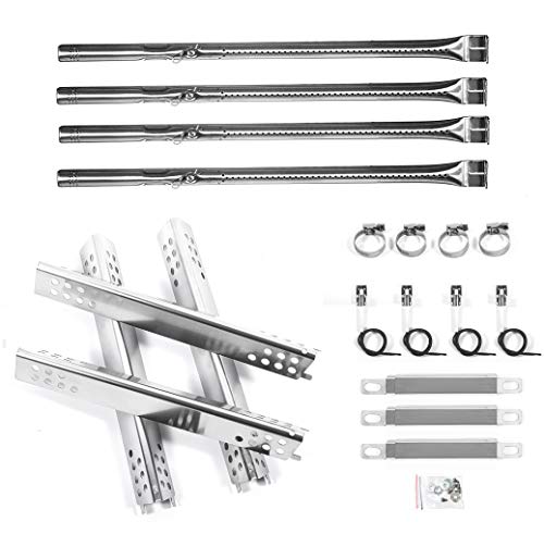 Replace parts Replacement for Charbroil Advantage Series 4 Burner 463240015, 463240115, 463343015, 463344015 Gas Grills (Burner + Heat Tent + Crossover + Ignitor)