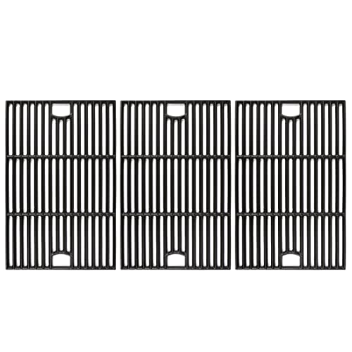 Hisencn 17 inch Grill Cooking Grates for Homedepot Nexgrill 720-0896 720-0896B 720-0896C 720-0896CP 720-0896E, Cast Iron Grate Grill Grid Replacement Parts for Nexgrill 720-0898 720-0898A - 3 Pack