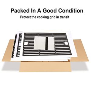 Hisencn 17 inch Grill Cooking Grates for Homedepot Nexgrill 720-0896 720-0896B 720-0896C 720-0896CP 720-0896E, Cast Iron Grate Grill Grid Replacement Parts for Nexgrill 720-0898 720-0898A - 3 Pack