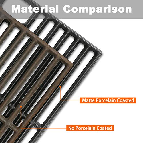 Hisencn 17 inch Grill Cooking Grates for Homedepot Nexgrill 720-0896 720-0896B 720-0896C 720-0896CP 720-0896E, Cast Iron Grate Grill Grid Replacement Parts for Nexgrill 720-0898 720-0898A - 3 Pack