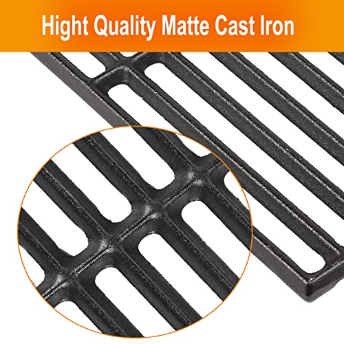 Hisencn 17 inch Grill Cooking Grates for Homedepot Nexgrill 720-0896 720-0896B 720-0896C 720-0896CP 720-0896E, Cast Iron Grate Grill Grid Replacement Parts for Nexgrill 720-0898 720-0898A - 3 Pack