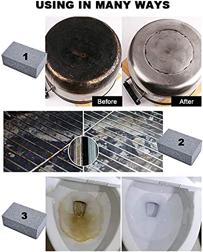 Safe Blackstone Griddle Scraper Cleaning Brick Block Kit - 3 Pack Ecological Clean Stone Magic Cleaner for Grill, Removing Stains BBQ,Pool,Racks,Baking Steel,Oven,Flat Top Cookers,Utensils,Toilet