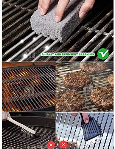 Safe Blackstone Griddle Scraper Cleaning Brick Block Kit - 3 Pack Ecological Clean Stone Magic Cleaner for Grill, Removing Stains BBQ,Pool,Racks,Baking Steel,Oven,Flat Top Cookers,Utensils,Toilet