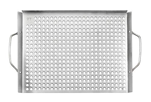 Outset 76632 Stainless Steel Grill Topper Grid, 11"x17"