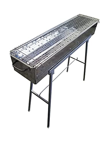 KAYSO HOME 32" Steel Portable Charcoal Kabob Grill - Yakitori Grill, Kebab Grill, Satay Grill, Shashlik Skewer