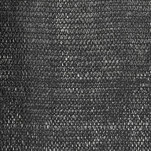 vidaXL Privacy Net，Balcony to Cover Sun Shade, UV-Proof, Weather-Resistant,Balcony Screen，Deck Balcony Privacy Screen Cover Fence,for Porch Deck, Outdoor, Backyard, HDPE 3.2'x82' Black