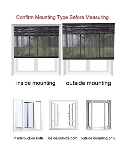 BCGT Patio Paradise Roll up Shades Roller Shade Outdoor Shade Blind Pull Shade Privacy Screen Porch Deck Balcony Pergola Trellis Carport, White, Wide 85cm/105cm/125cm/145cm Choose