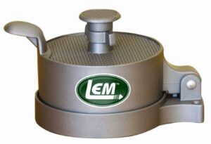 lem non-stick adjustable burger press,silver