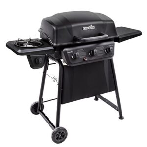 char-broil classic 360 3-burner liquid propane gas grill with side burner