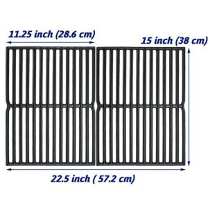 Utheer 7522 Cast Iron Cooking Grid Grate 15 x 11.25 Inch for Weber Spirit 200 210 with Side Control, Spirit 500, Genesis Silver A, Grill Replacement Parts for Kenmore, Weber 7521 7522 7523 65904 65905