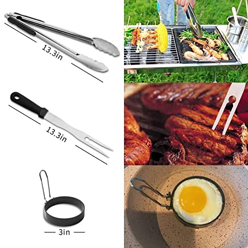 FIFIT KITCHEN Flat Top Griddle Accessory Tool Kit 6 Pieces, 2 Bottles,2 Spatulas, Chopper Scrapper And Tong Perfect Fit For Cooking Indoor Or Outdoor