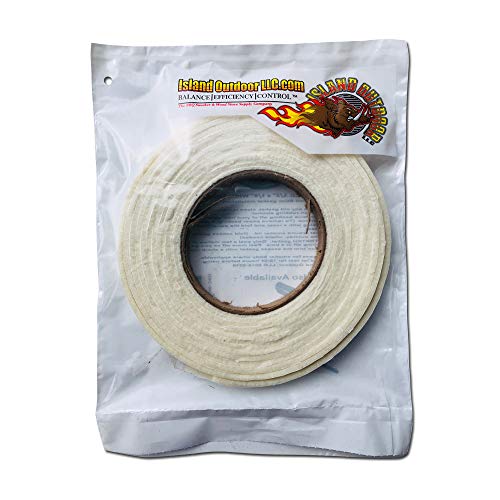 1/2' x 1/8' Nomex High Temp BBQ gasket smoker pit seal, self stick