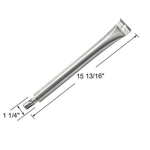 YIHAM KB861 Tube Burner Replacement Parts for Broil King Baron, Broil-Mate, Grillpro and Other Gas Grills, 15 13/16 inch x 1 1/4 inch, Stainless Steel, Set of 4