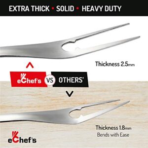 18” BBQ Grilling Tools Set - Heavy Duty – Extra Thick Quality Stainless Steel - Spatula | Fork | Tongs | Grill Cleaning Brush | Bonus 0.39mm Barbecue Grill Mat