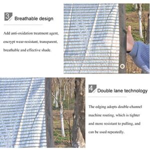 Shade Cloth Shade net Thickened Encrypted 90% Shade Cloth, Sunblock UV-Resistant, with Grommets, for Patio Lawn, Balcony Privacy Sunblock Screen Mesh