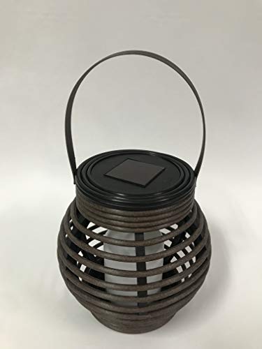 Joyee Garden Ambient Solar Rattan Basket Candle Lamp