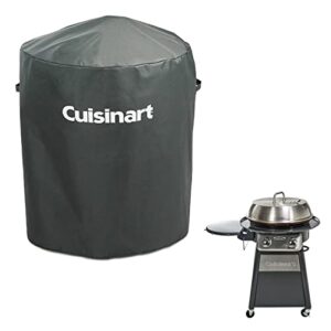 Cuisinart CGG-888 Grill Stainless Steel Lid 22-Inch Round Outdoor Flat Top Gas, 360° Griddle Cooking Center & CGWM-003 360° Griddle Cooking Center Cover