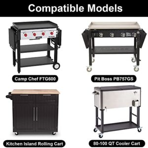 Westeco Grill Cover for Camp Chef FTG600 Flat Top Grill, Pit Boss 757GS, Camp Chef 4 Burner Griddle Cover 40 Inch Waterprooof Cooler Cart Rolling Ice Chest Cover Prep Table Covers