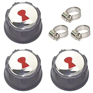 69893 gas grill burner knobs for weber spirit 200 & 300 series (with up front controls) - 2013 and newer ( 3 pack)