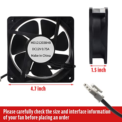 Precision Control Fan Replacement Part Compatible with Char-Griller 980 Gravity Fed Charcoal Grill,3800RPM Turbo Fan