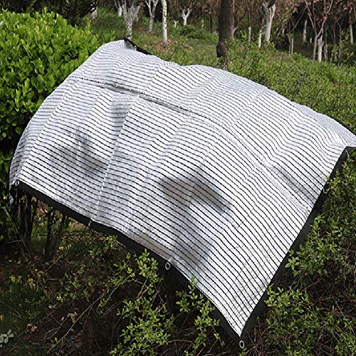 GZHENH- Shade Cloth Shading net，Fence Privacy Screen Aluminum Foil Mesh Fleshy Balcony Outdoor Sun Room Metal Hole Anti-UV Breathable Durable,Customizable (Color : Silver, Size : 3x6m)