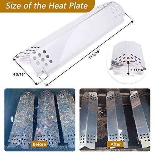 Replacement Parts for Nexgrill 720-0882A 720-0896 720-0925 720-0896B 720-0896C Gas Grills, Includes 5 Ignitors, 5 Stainless Steel Burner Tubes and 5 Flame Tamers Heat Shields Replacement for Nexgrill