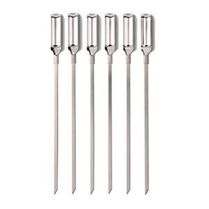 oxo good grips grilling tools, stainless steel grilling skewers - set of 6