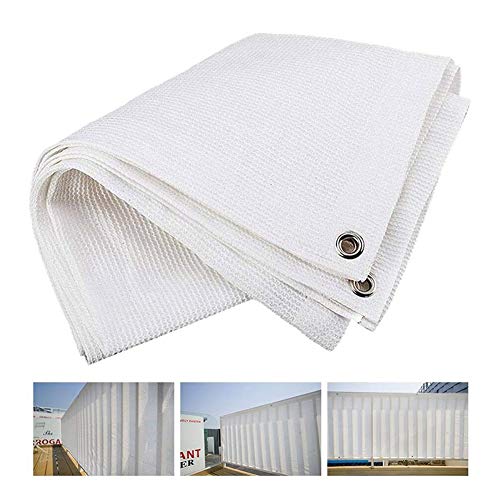 White Privacy Fence Screen Cover for Balcony Verandah Railing Up to 80% Blockage, Outdoor Shade Sun Protection Windscreen (Size : 1Mx1M)