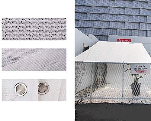 White Privacy Fence Screen Cover for Balcony Verandah Railing Up to 80% Blockage, Outdoor Shade Sun Protection Windscreen (Size : 1Mx1M)