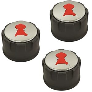 weber # 69893 set of 3 control knobs spirit 300 series (with up front controls) years 2013 and newer