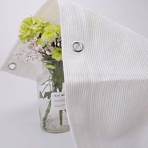 White Balcony Privacy Fence Screen Screening Cover, Screen Cover for Outdoor Shade Sun Protection Windscreen, Mesh Fabric 80% Blockage (Size : 4Mx6M)