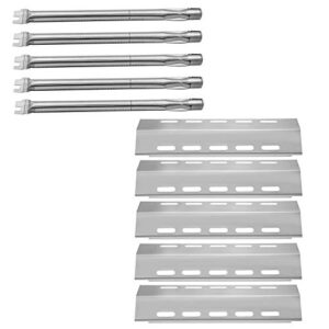 hisencn repair kit for ducane 5 burner 30500701, 30500097, 30557401, 30557801, 30557501,30558501, 30400043, 30400042, replacement parts burners tube, heat tent plate shield, burner cover