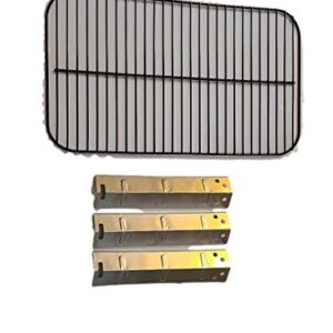 Outdoor Bazaar Set of Porcelain Cooking Grid and Three Stainless Steel Heat Plates for 3 Burner Walmart Expert Grill Model