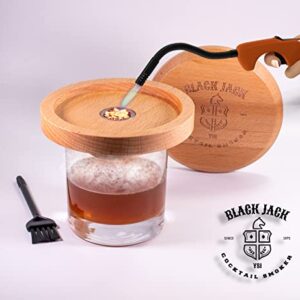 Cocktail Smoker - The Original Smoke Infuser for Drinks - Includes 4 Flavors Of Wood Chips for Whiskey, whiskey gifts for men, Bourbon Smoker Kit, Old Fashioned Smoker Kit, Organic Wood Chips for Whiskey, Bourbon, wine and BBQ,Flavor Drink Smoker Include