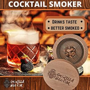 Whiskey Smoker Kit with Torch - 4 Kinds of Wood Chips – Bar Smoker Accessories & Bourbon Smoker Kit – Premium Quality Smoker Kit for Old Fashioned Cocktails