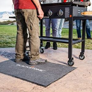 Blackstone Griddle Accessories Grill Splatter Mat (43.5" x 30.5"), 5036, Under The Grill Mat for Patio & Deck Protection – Outdoor BBQ Grilling Barbecue Pad for Gas Grill, Garage, Black.