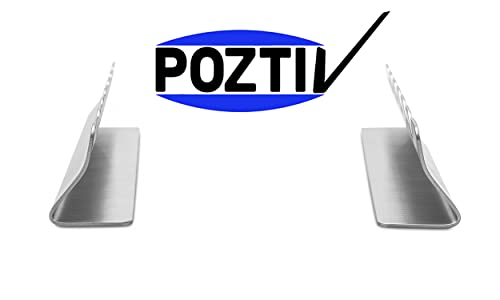 Poztiv BBQ Kebab Skewer Rack. Stainless Steel. Use with any BBQ. Cook or grill food evenly. No more Sticking or Burning on griddle. Includes sillicone Basting Brush.