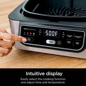 Ninja AG302H Foodi 5-in-1 Indoor Grill with Air Fry, Roast, Bake & Dehydrate (Black)