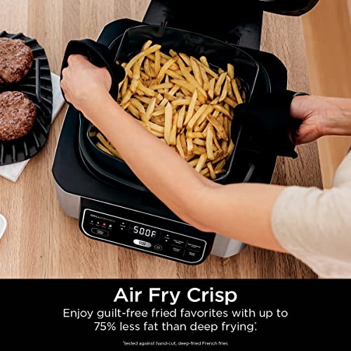 Ninja AG302H Foodi 5-in-1 Indoor Grill with Air Fry, Roast, Bake & Dehydrate (Black)