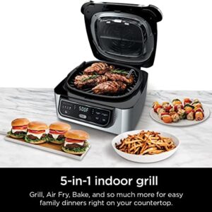 Ninja AG302H Foodi 5-in-1 Indoor Grill with Air Fry, Roast, Bake & Dehydrate (Black)