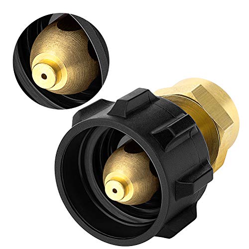 2 Pack Propane Refill Adapter for All QCC1/Type1 Propane Tank and 1 LB Disposable Cylinder