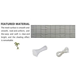 Ohstgp 3 x 16.5 Feet Privacy Screen Fence Netting Balcony Deck Privacy Screen with Grommets & Cable Ties,Garden Windscreen Mesh Shade Sail Net Barrier