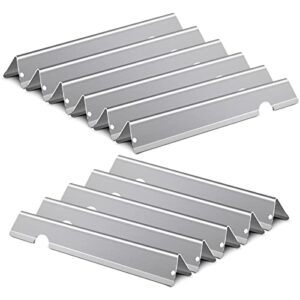 replacement flavorizer bars for weber 66796, 91611, weber genesis ii 610, genesis ii lx 640,genesis ii 600 series, heat deflectors stainless steel kits flavor bar