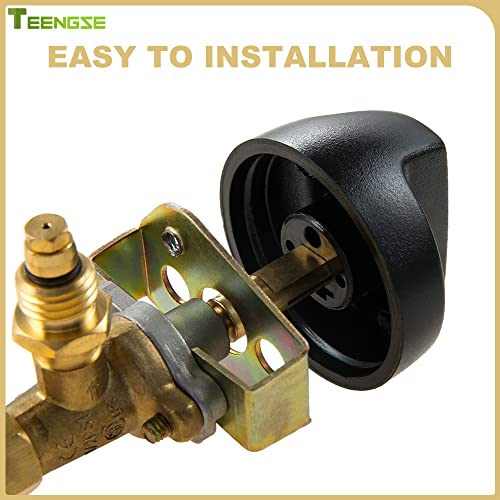 TEENGSE Grill Valve Replacement Part, Control Valve with M12x1.5 Thread and 1/4" Quick Disconnect Plug Compatible with Olympian 5500 and 5100 and Weber 200 Gas Grill, Trailer's Propane Control Supply